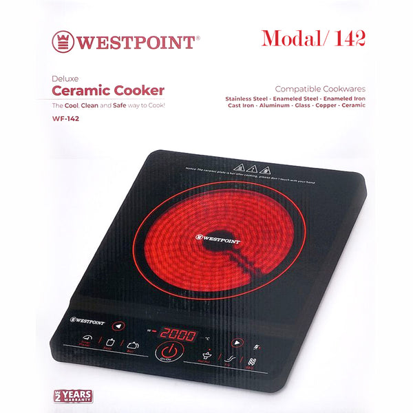 Westpoint Deluxe Ceramic Cooker WF 142 - Black – Irfan Centre